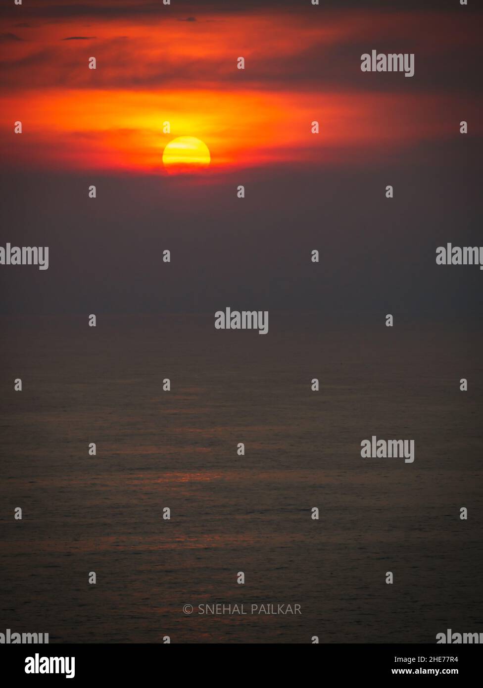 Beautiful sunset or sunrise with colorful sky at devghali or Kasheli ...