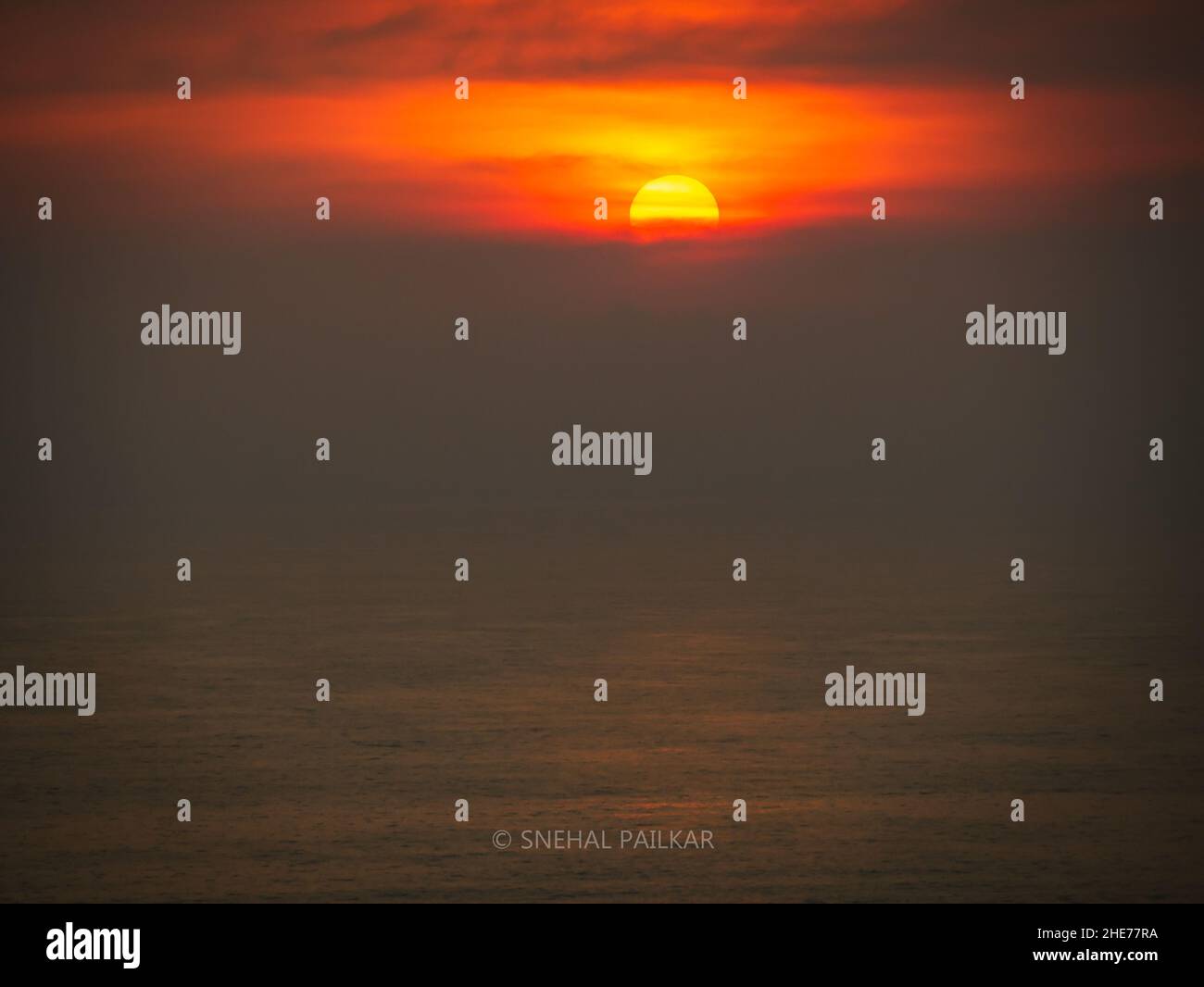 Beautiful sunset or sunrise with colorful sky at devghali or Kasheli ...