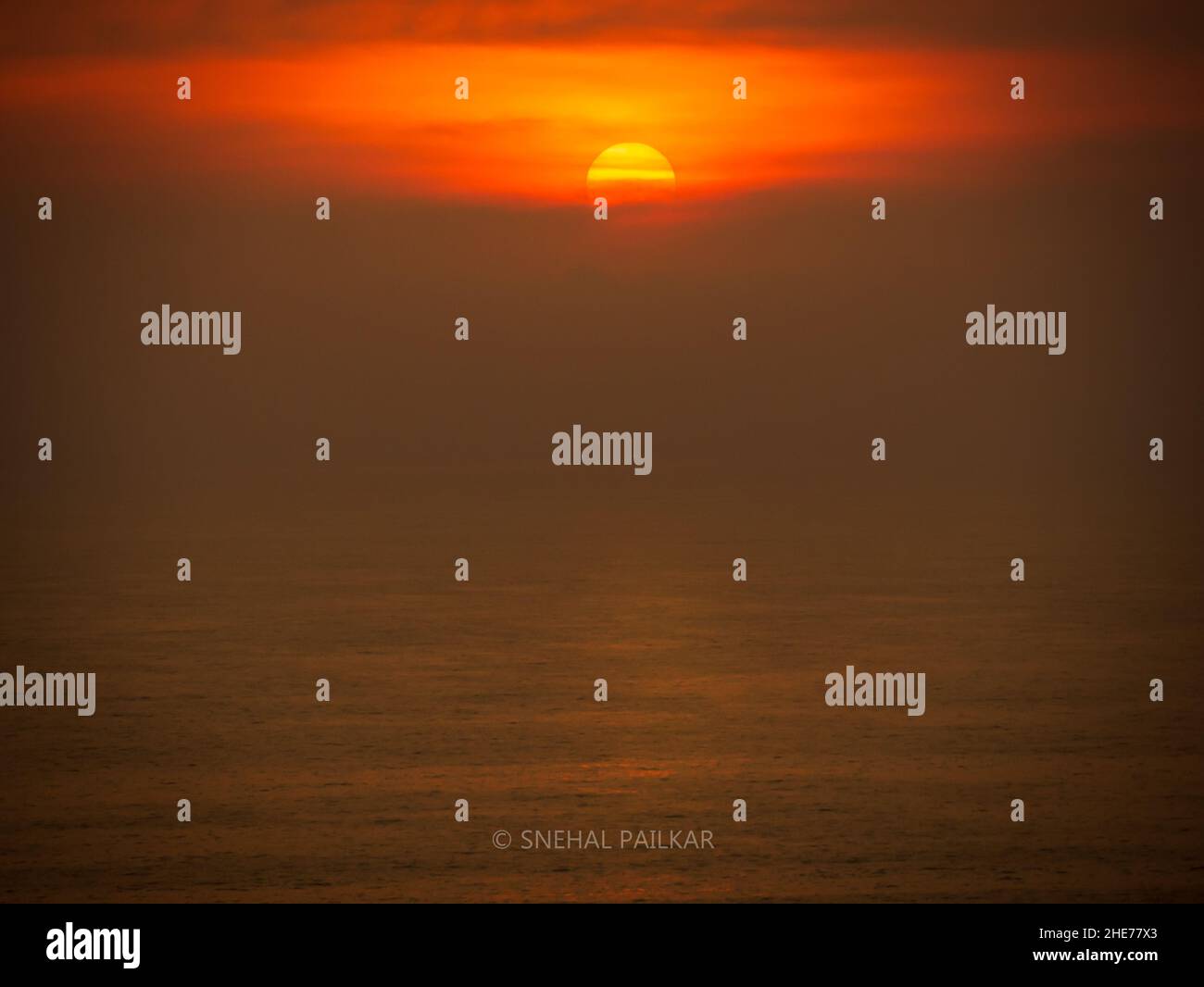 Beautiful sunset or sunrise with colorful sky at devghali or Kasheli ...