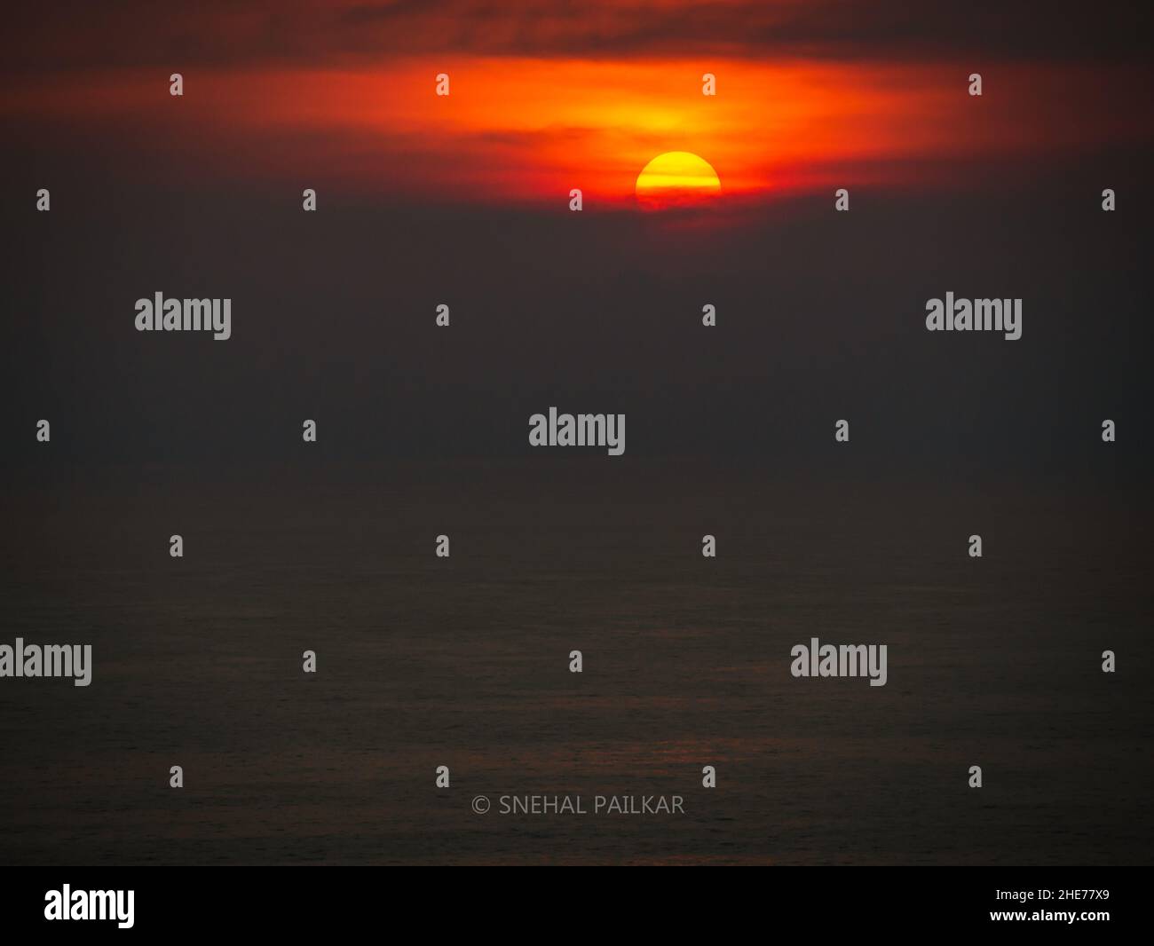 Beautiful sunset or sunrise with colorful sky at devghali or Kasheli ...