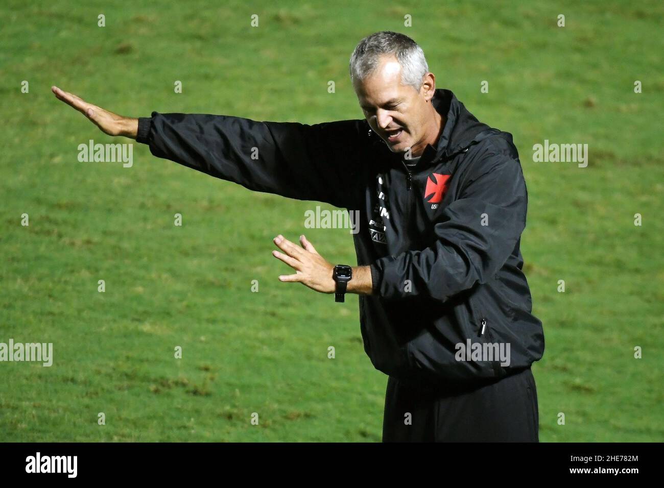 Rio de Janeiro, Brazil,June 19, 2021.Football coach Lisca of vasco's ...