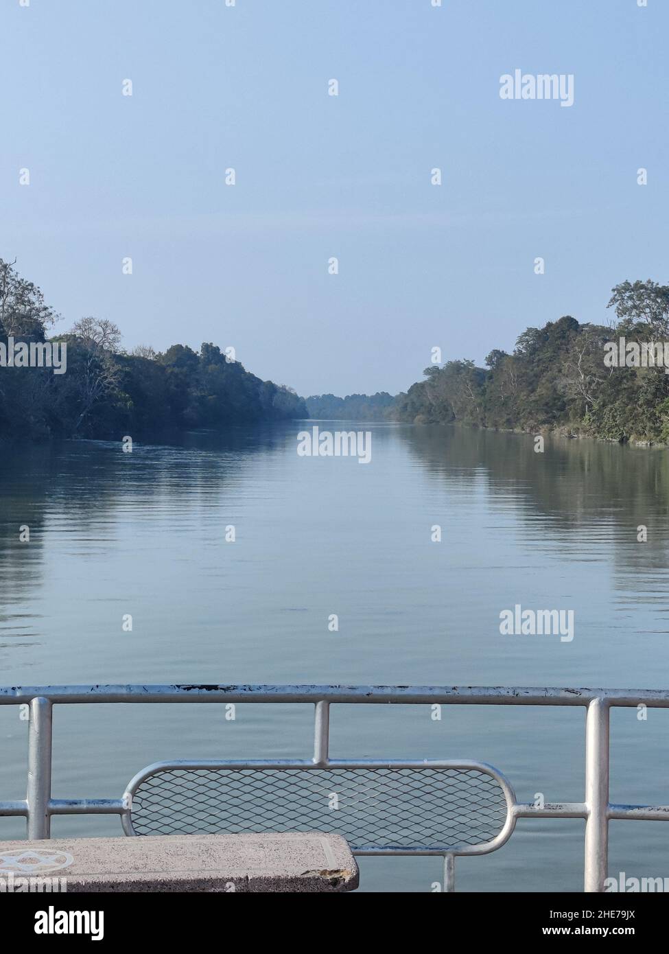 View of canal from Bifurcation Point in Pilibhit Tiger Reserve, Uttar ...