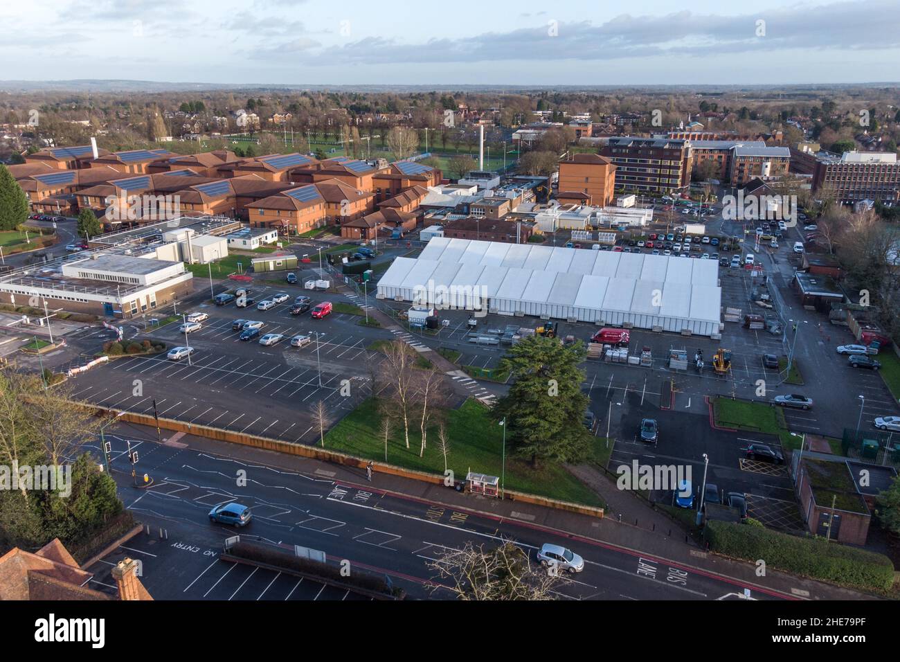 Solihull, UK. 9th Jan, 2022. The NHS Nightingale Surge Hub is taking ...