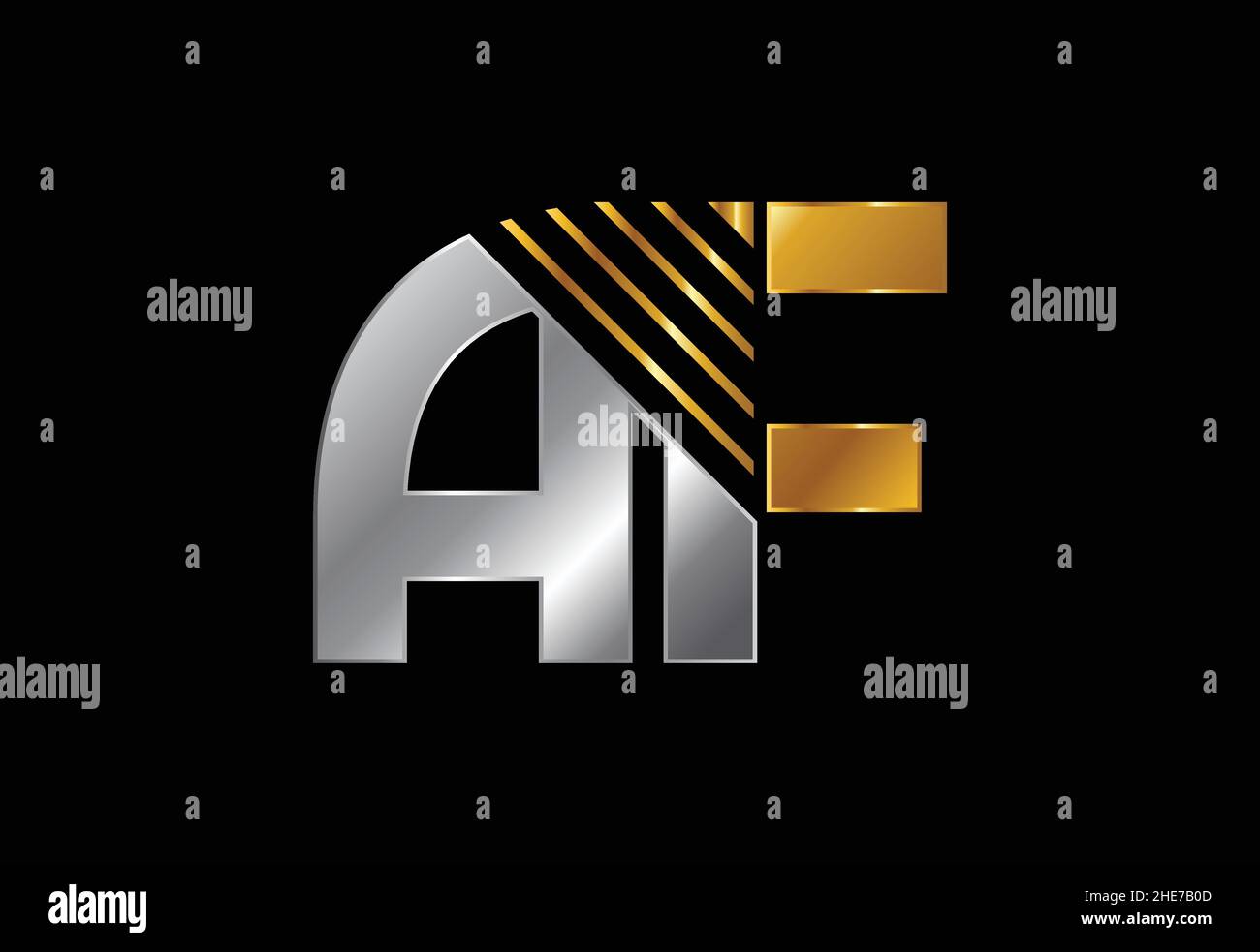 Initial Letter A F Logo Design Vector Template. Graphic Alphabet Symbol ...