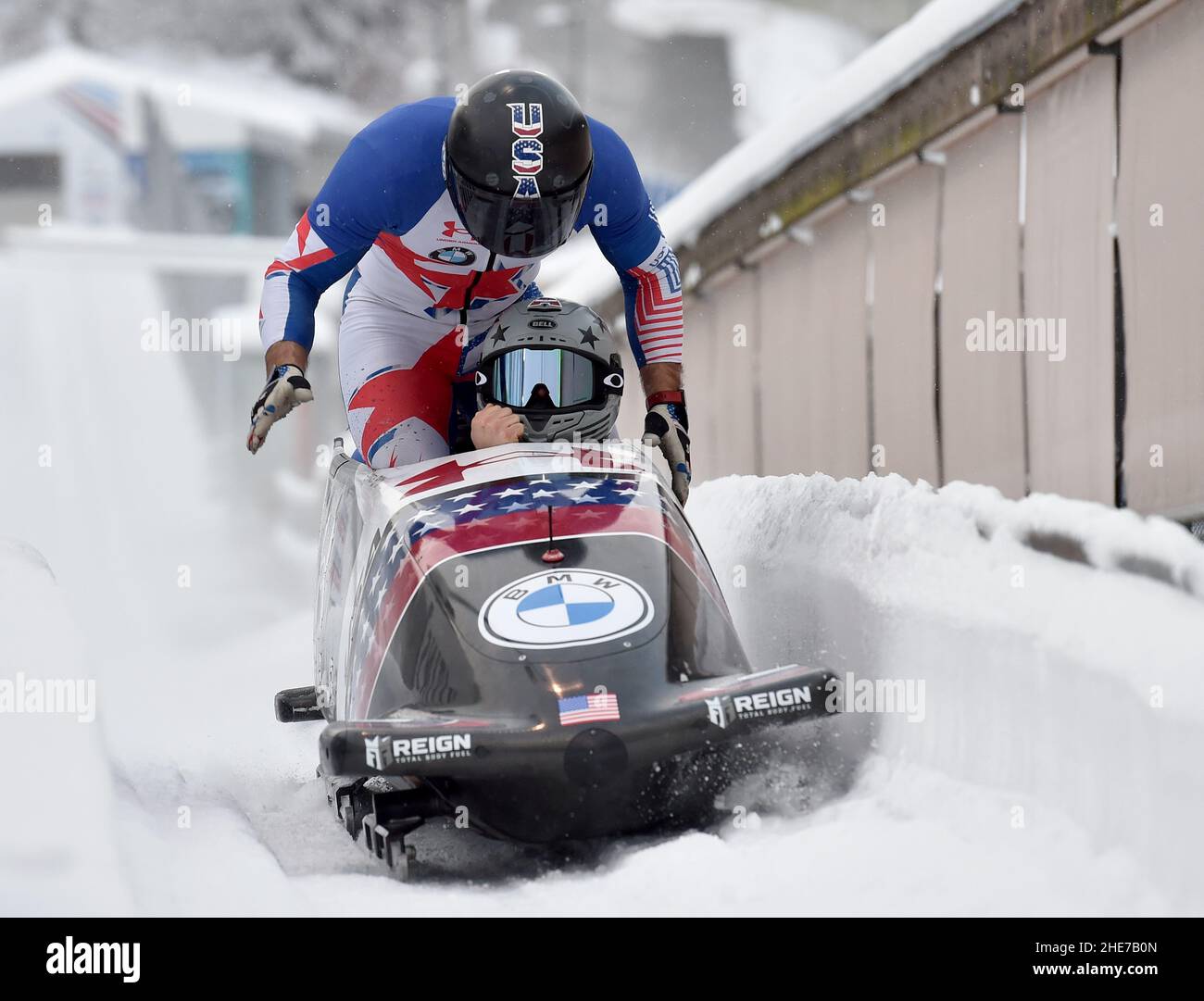 Winterberg, Germany. 09th Jan, 2022. Bobsleigh: World Cup, four-man ...