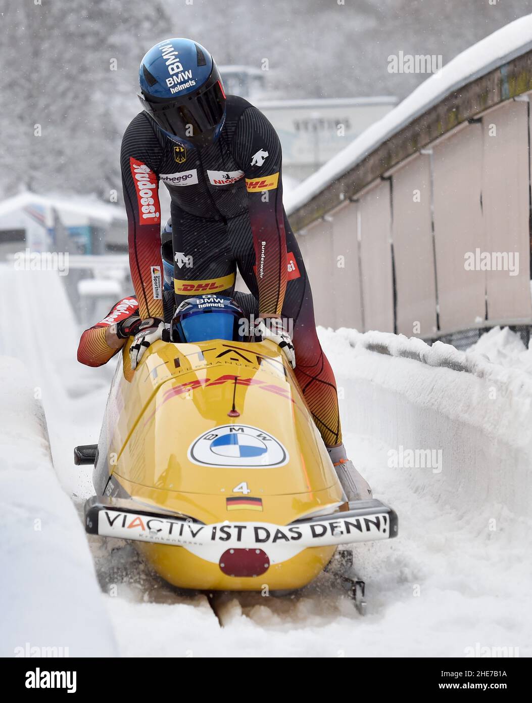 Winterberg, Germany. 09th Jan, 2022. Bobsleigh: World Cup, four-man ...