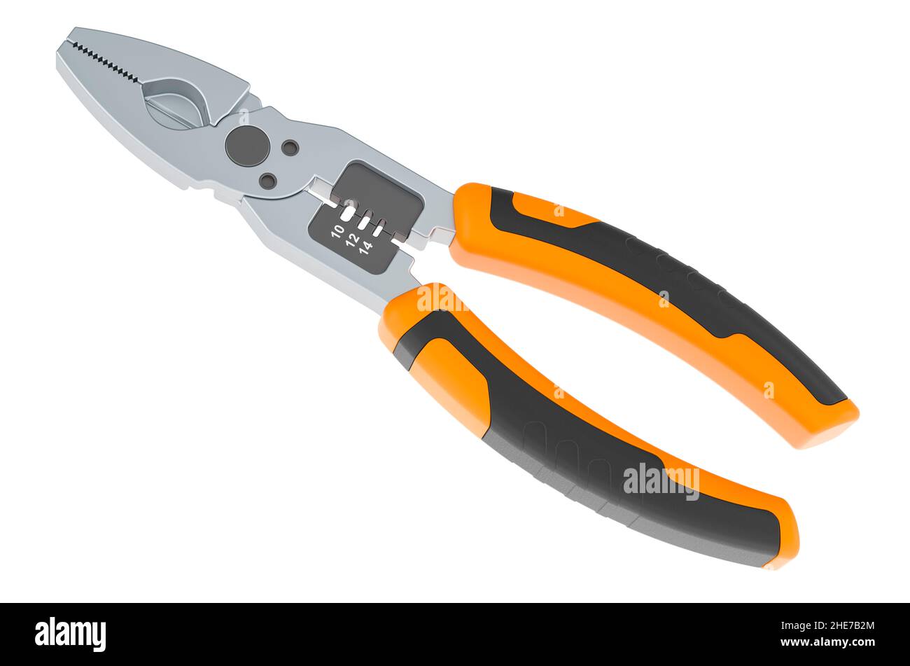 Pliers, 3D rendering isolated on white background Stock Photo - Alamy