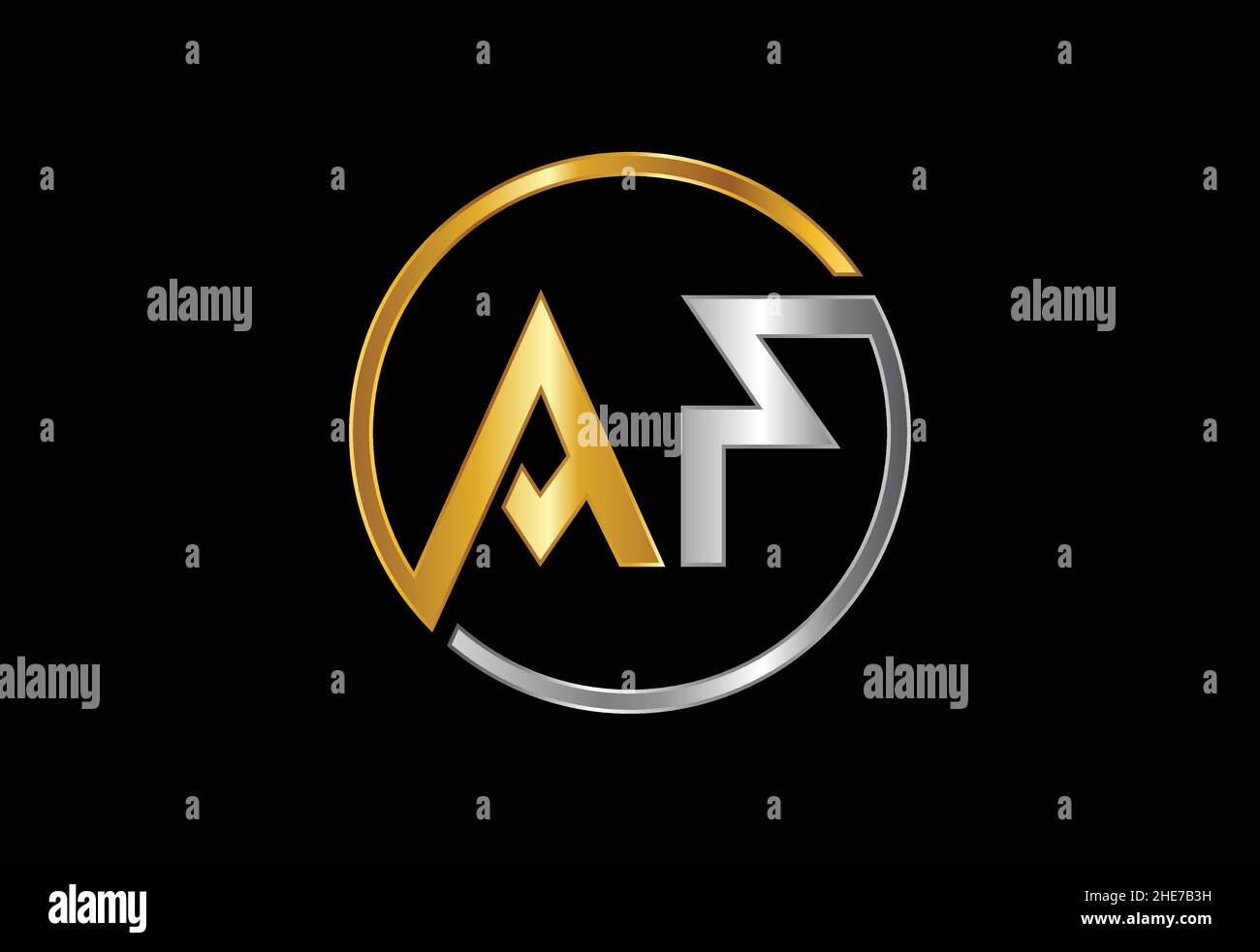 Initial Letter A F Logo Design Vector Template. Graphic Alphabet Symbol ...