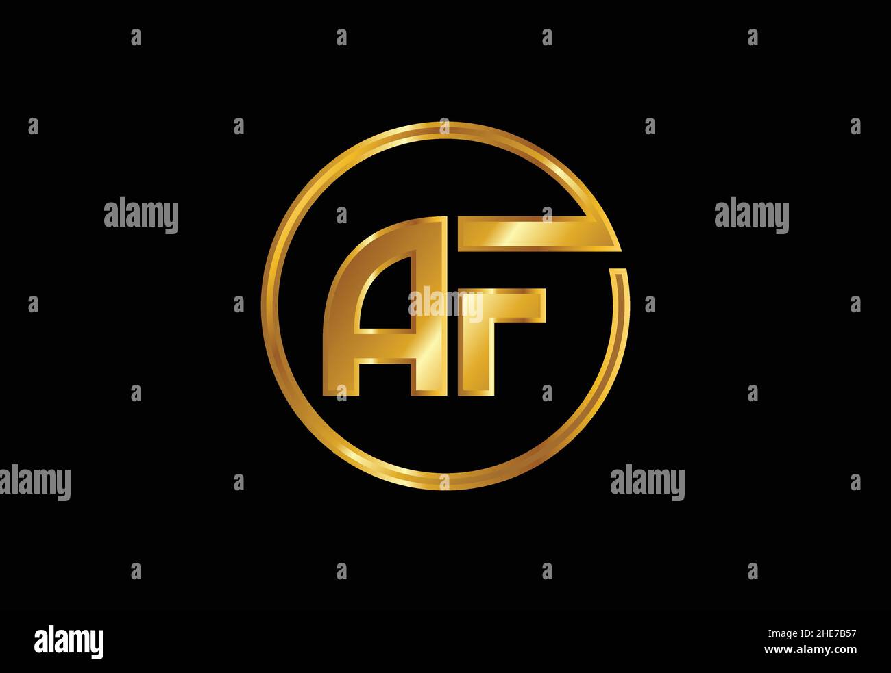 Initial Letter A F Logo Design Vector Template. Graphic Alphabet Symbol ...