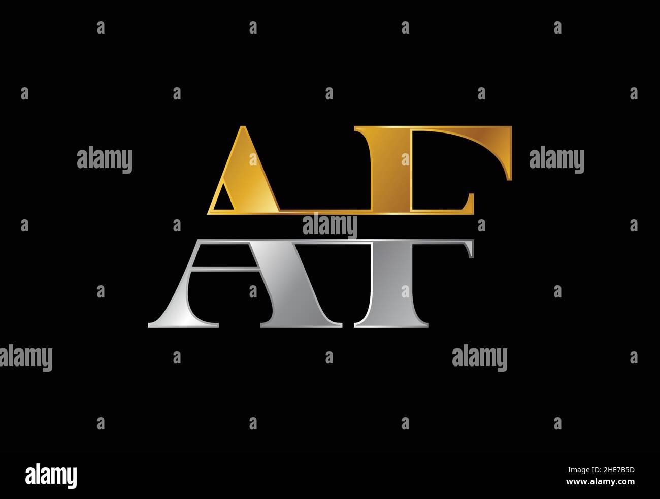 Initial Letter A F Logo Design Vector Template. Graphic Alphabet Symbol ...