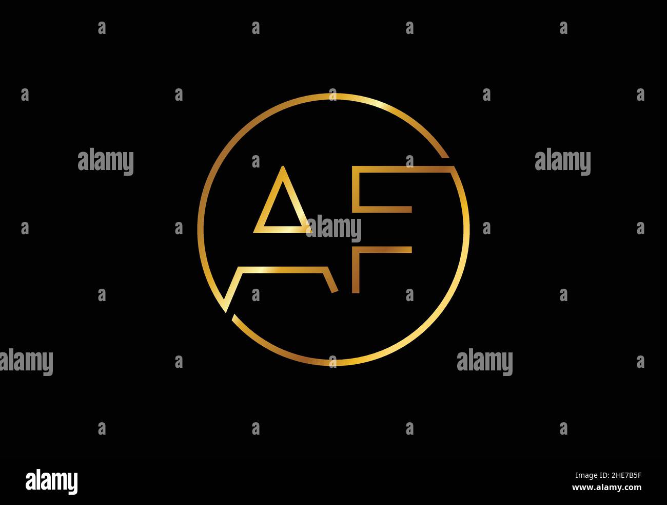 Initial Letter A F Logo Design Vector Template. Graphic Alphabet Symbol ...