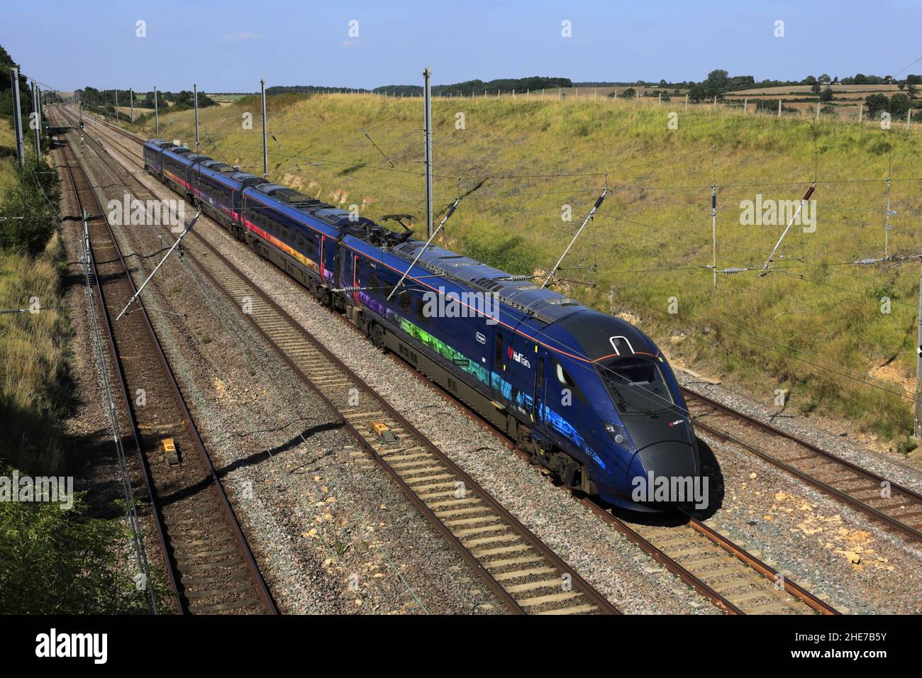 Hull Trains 802301 Paragon class train, East Coast Main Line Railway ...