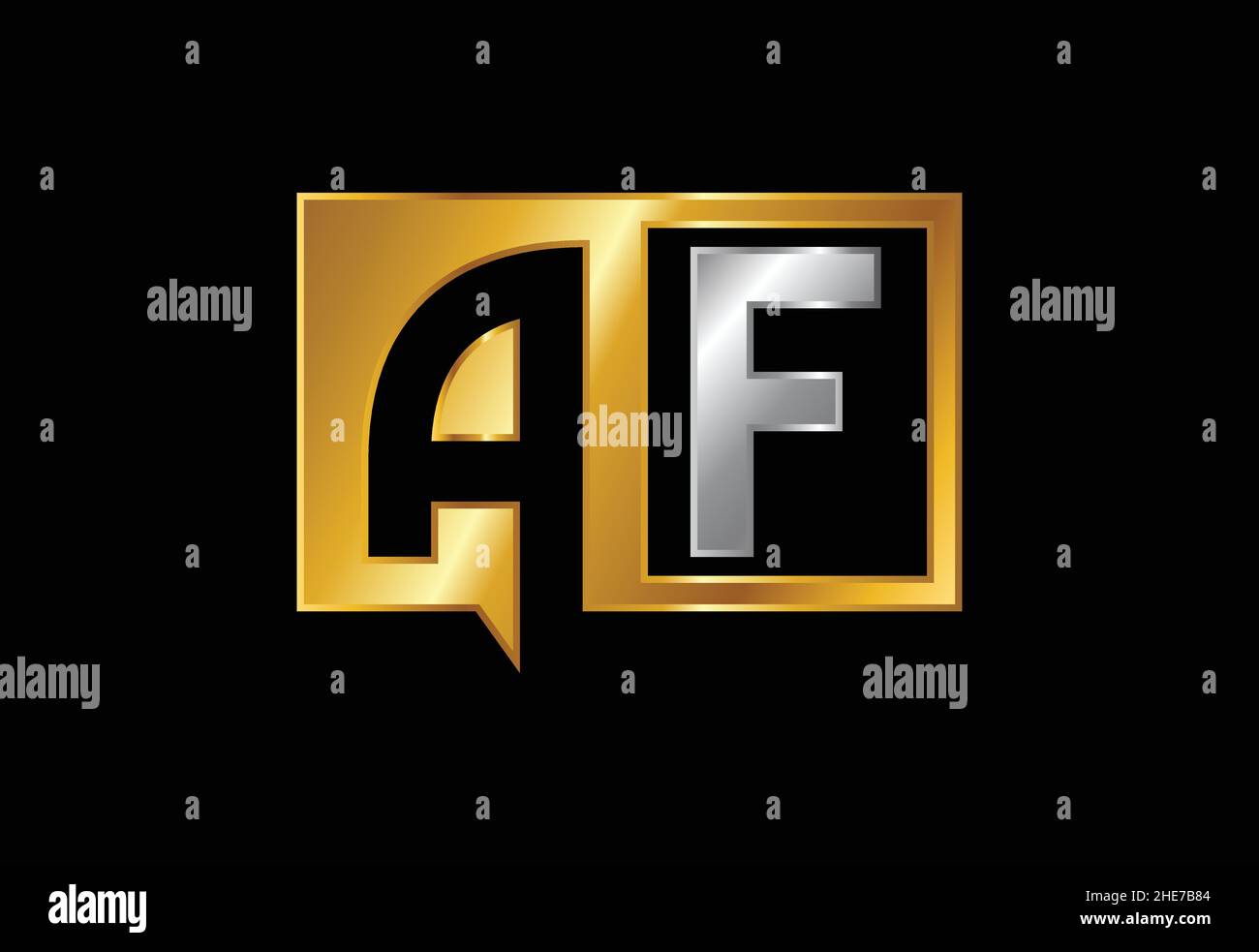 Initial Letter A F Logo Design Vector Template. Graphic Alphabet Symbol ...