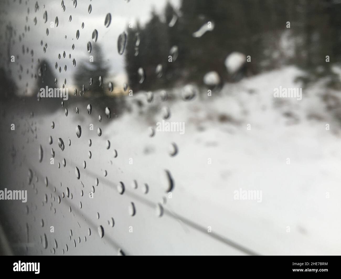 Train window rain hi-res stock photography and images - Alamy