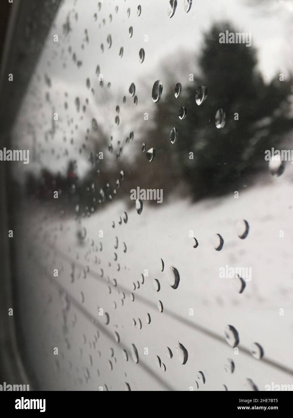 Train window rain hi-res stock photography and images - Alamy