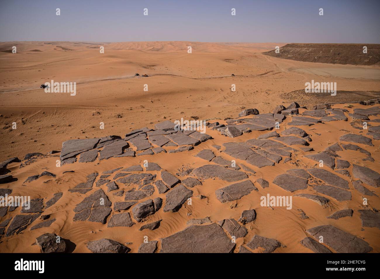 Ambience during the Stage 7 of the Dakar Rally 2022 between Riyadh and ...
