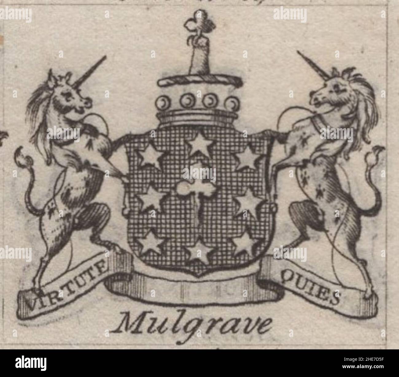 Historical antique 18th century engraving heraldy coat of arms, crest ...