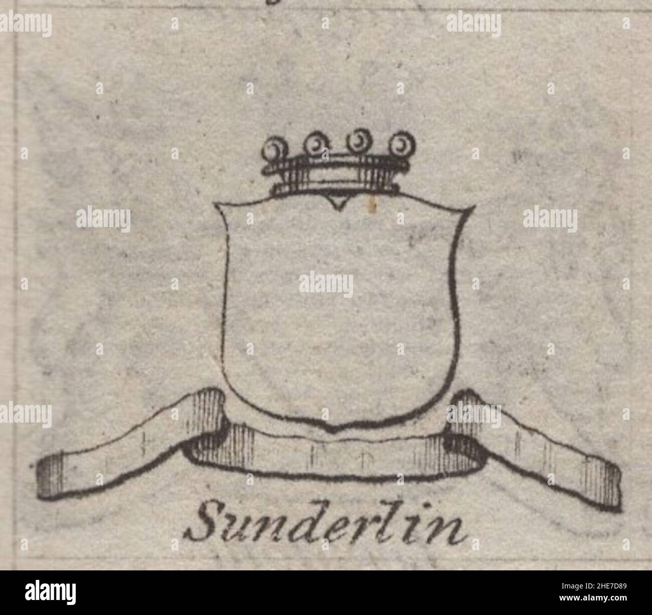 Historical antique 18th century engraving heraldy coat of arms, crest ...