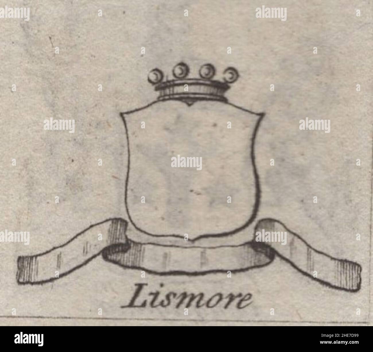 Historical antique 18th century engraving heraldy coat of arms, crest ...