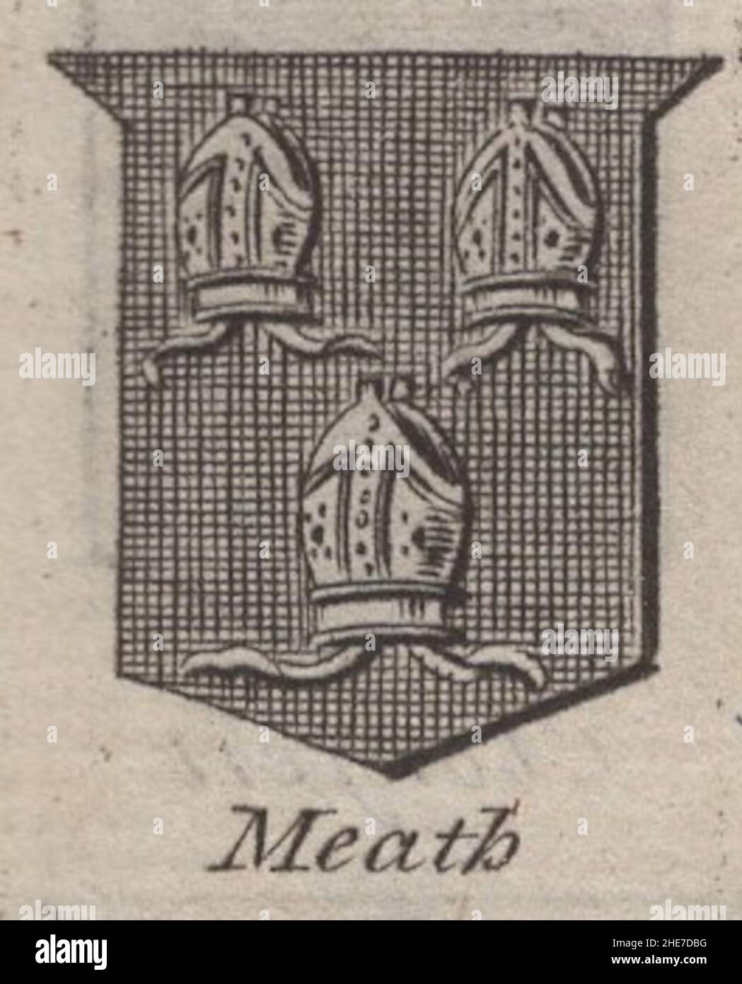 Historical antique 18th century engraving heraldy coat of arms, crest ...