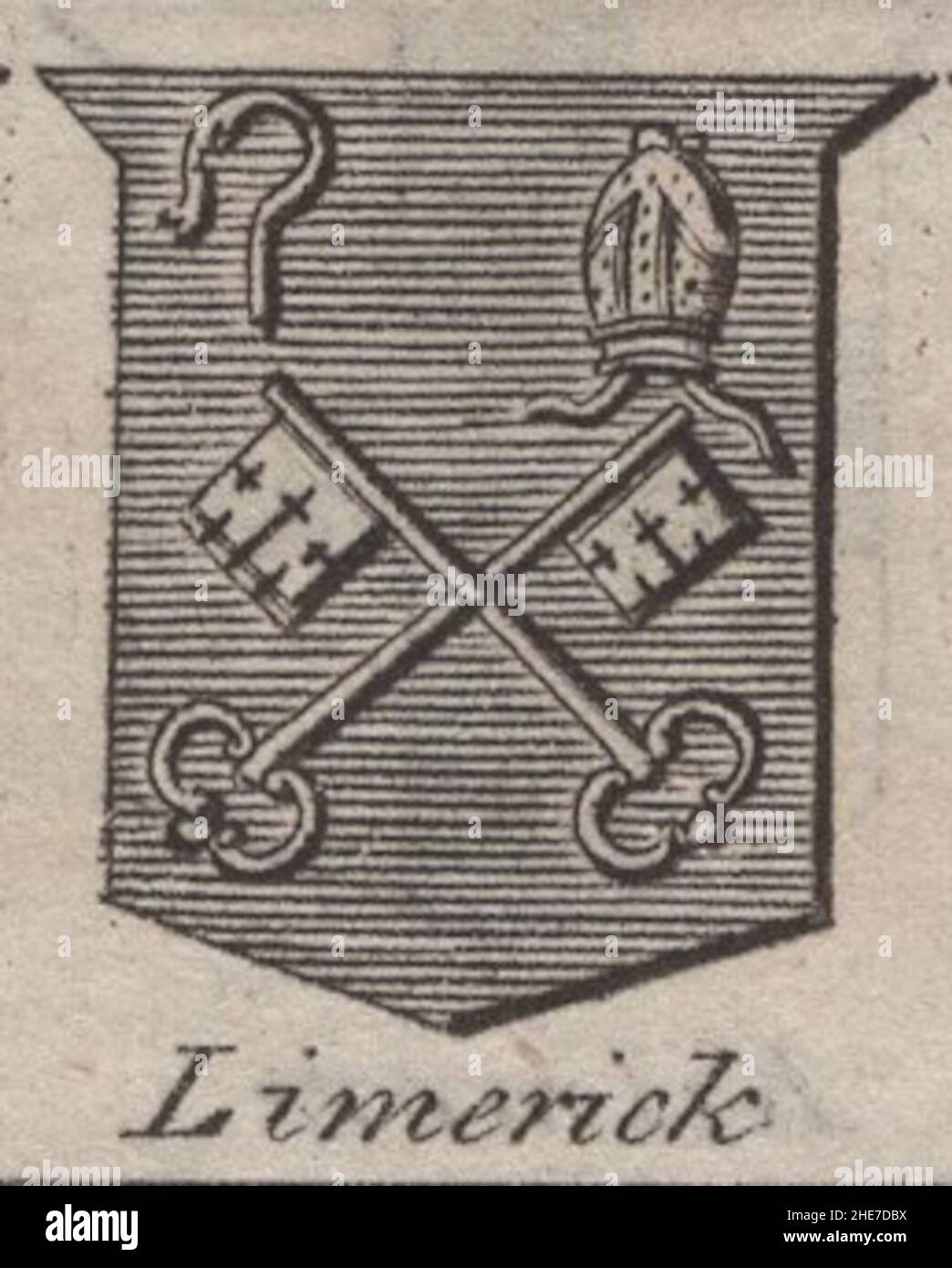 Historical antique 18th century engraving heraldy coat of arms, crest ...