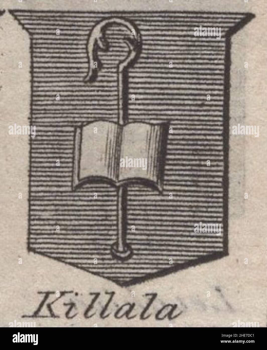 Historical antique 18th century engraving heraldy coat of arms, crest ...