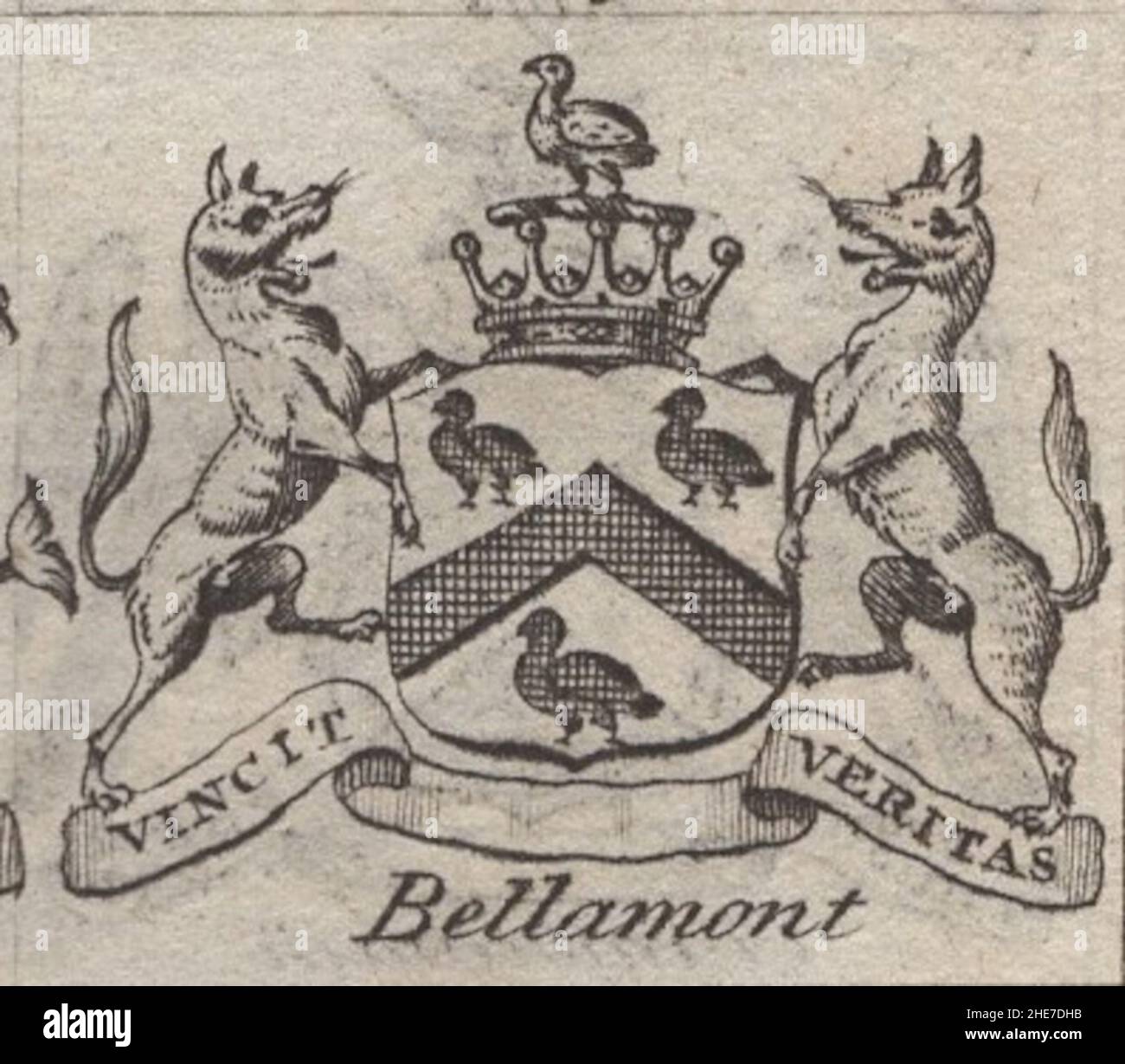 Historical antique 18th century engraving heraldy coat of arms, crest ...