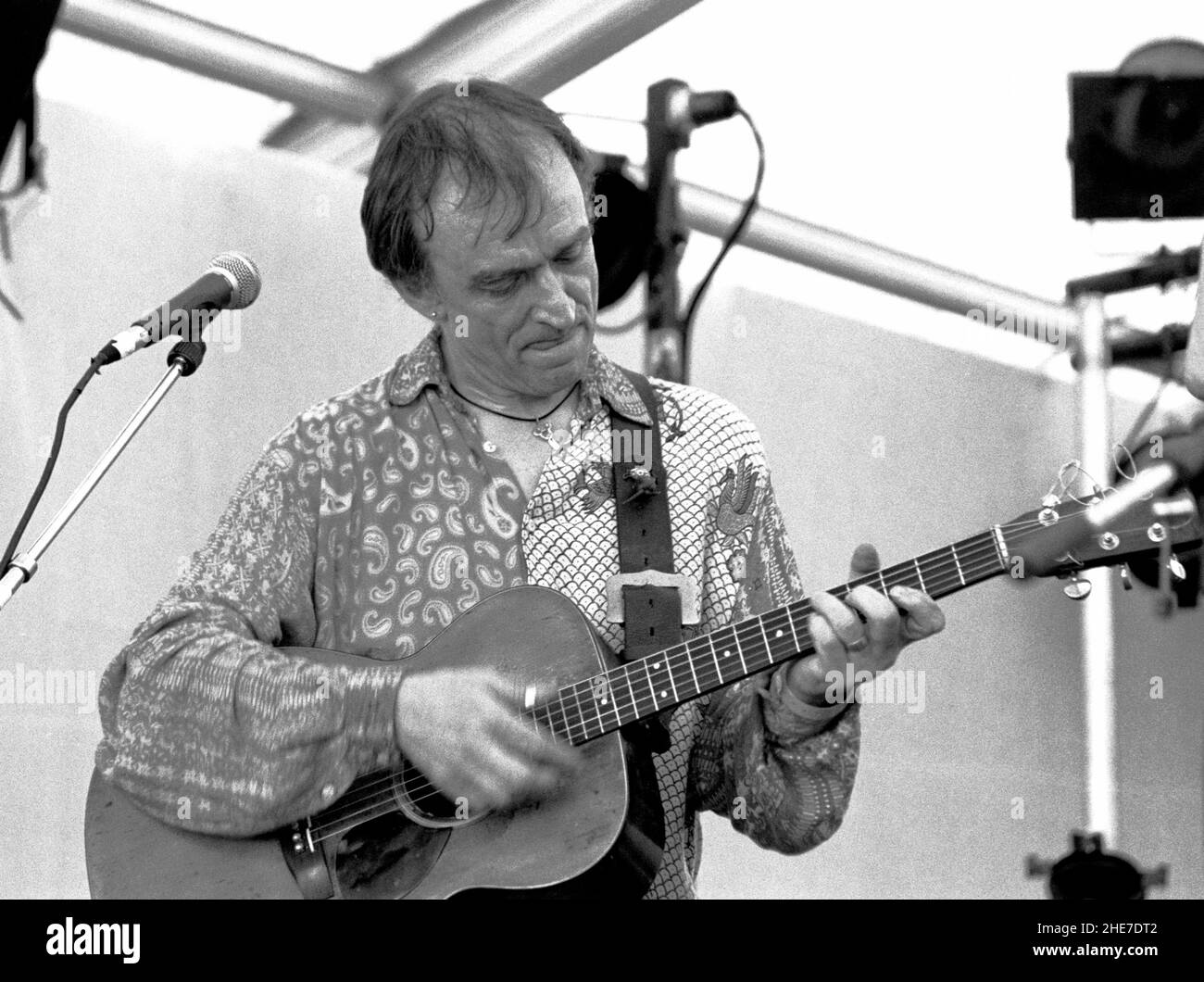 English musician Martin Carthy performing at the 1996 Guildford Folk ...