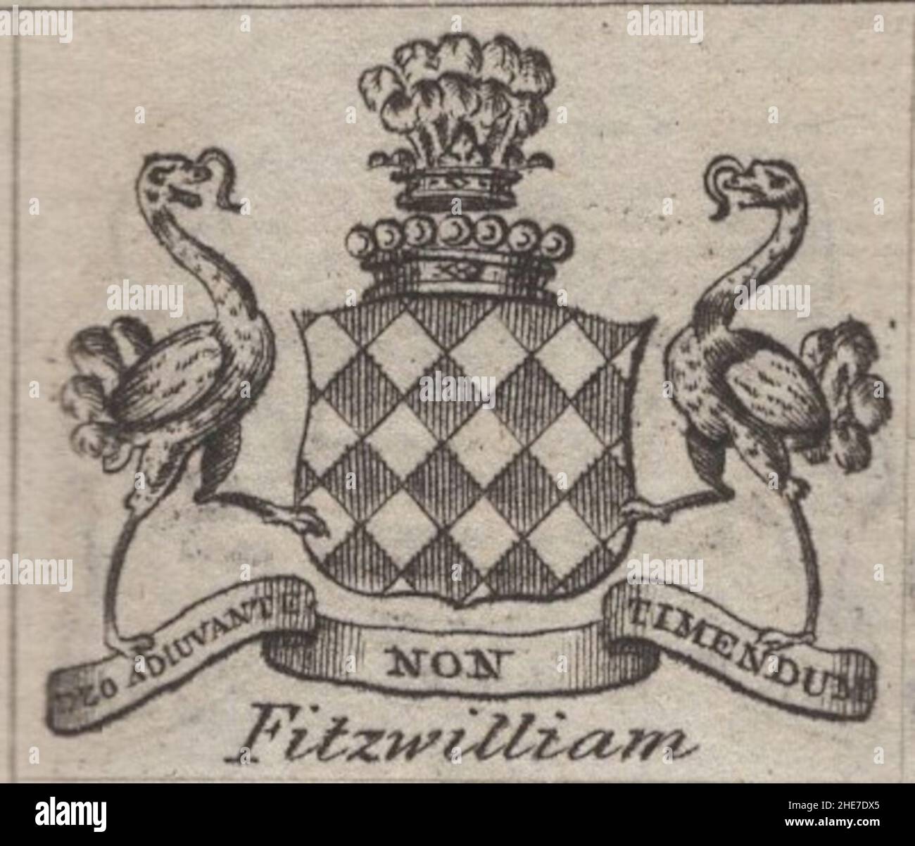 Historical antique 18th century engraving heraldy coat of arms, crest ...