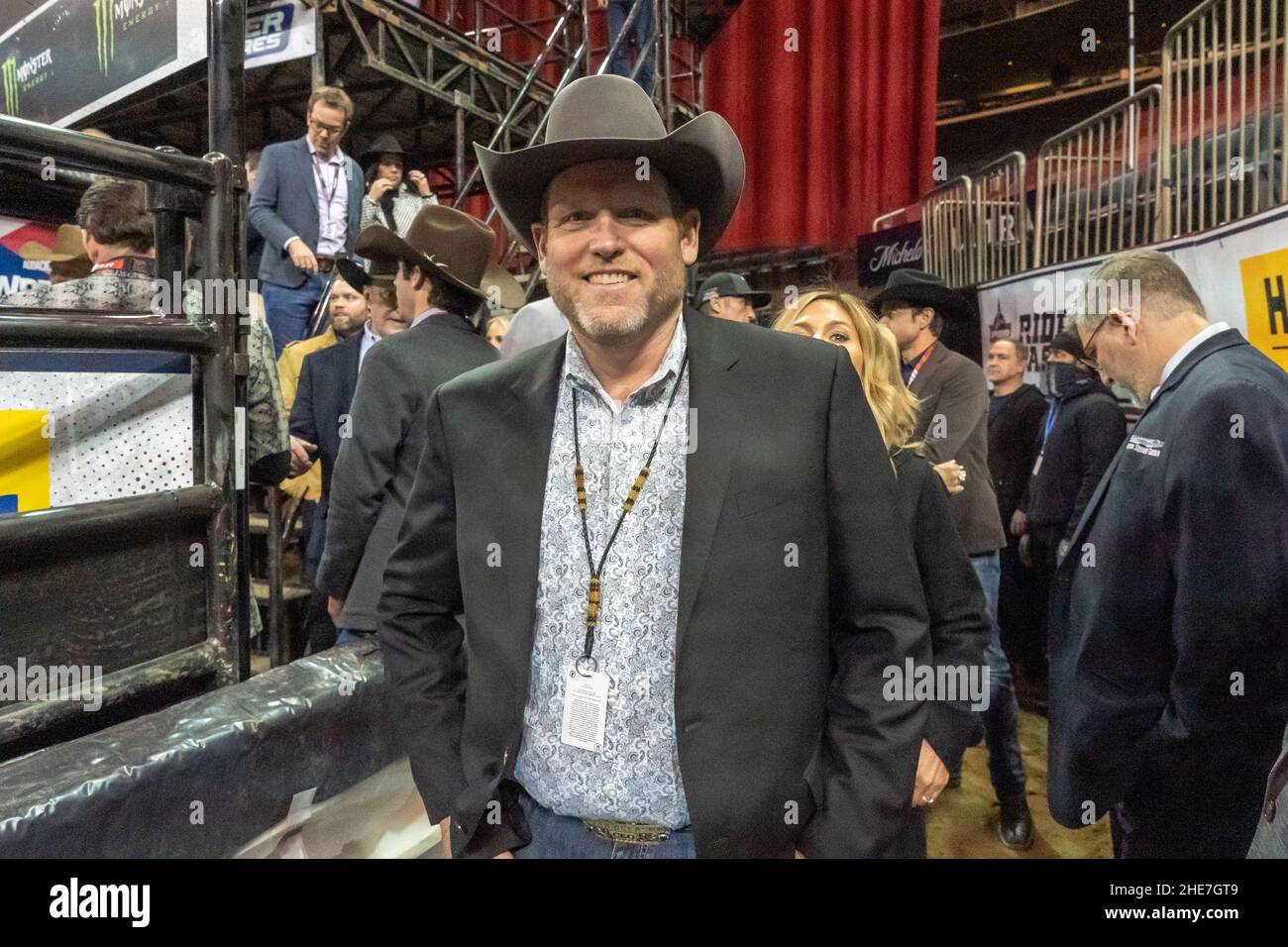NEW YORK, NY - JANUARY 07: Professional Bull Riders CEO and ...