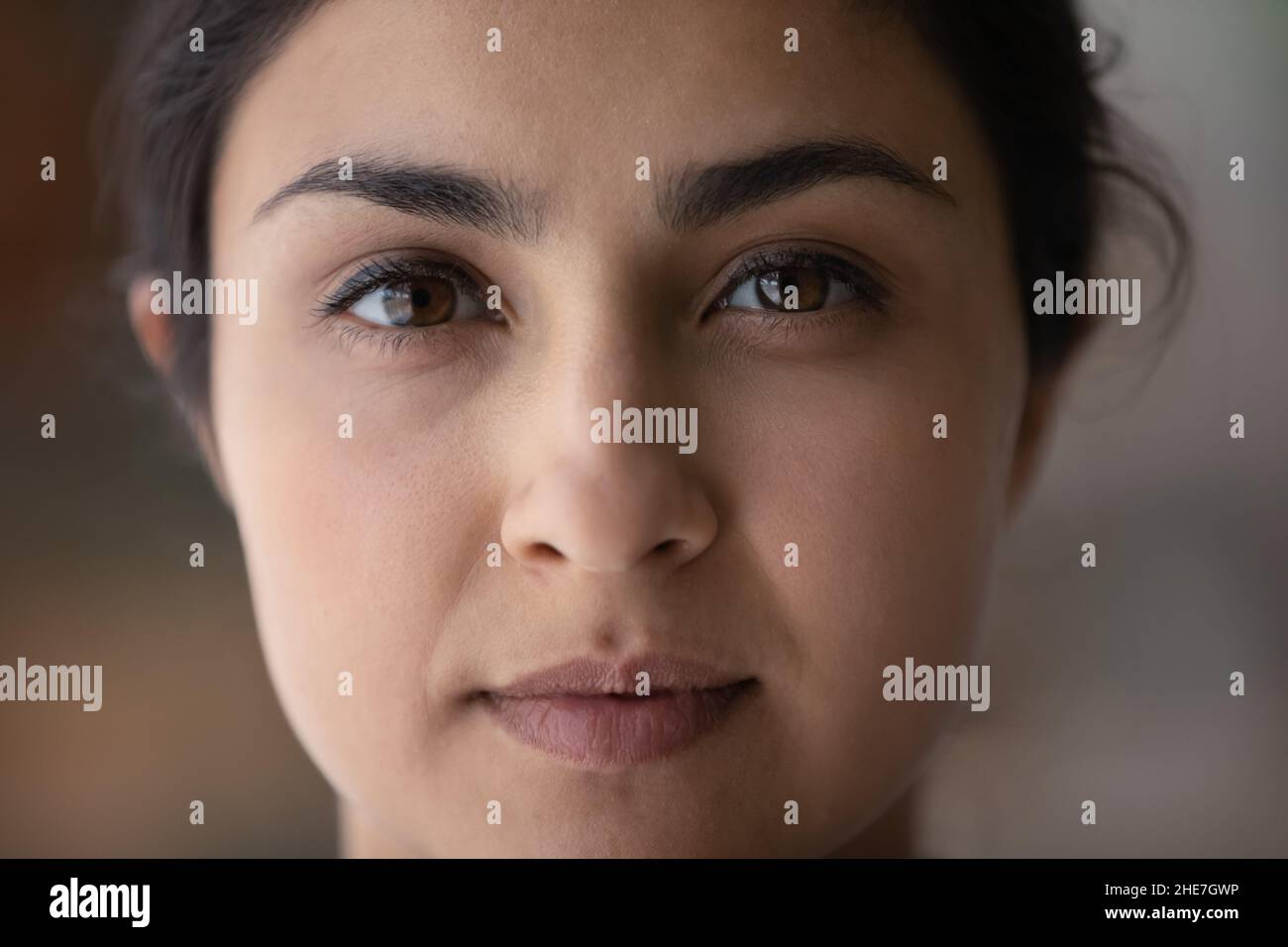 Indian female model face hi-res stock photography and images - Alamy