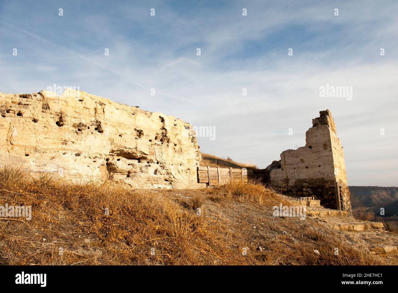 Castle in Villa de la Peza, Granada Stock Photo - Alamy