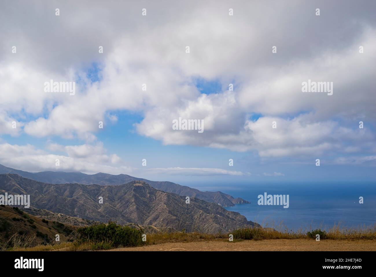 Mountain landscape of Catalina Island at California Stock Photo - Alamy