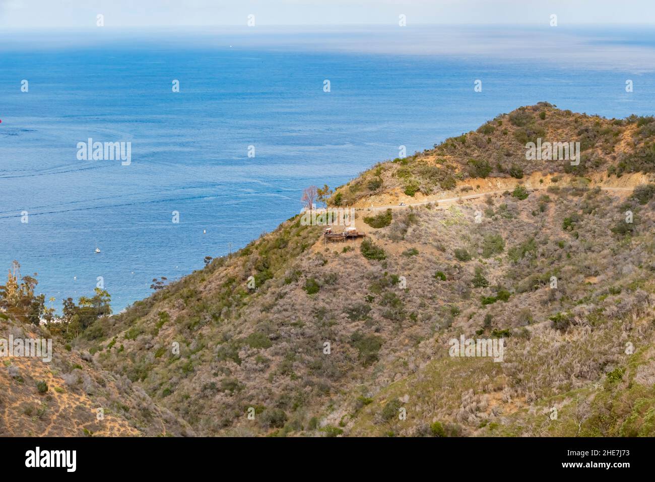 Mountain landscape of Catalina Island at California Stock Photo - Alamy