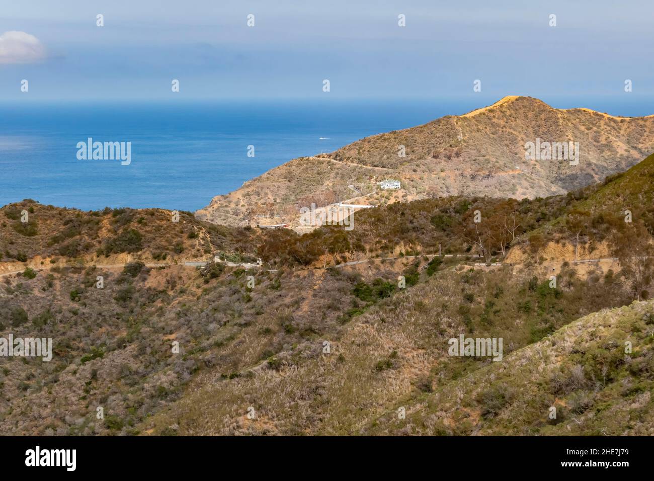 Mountain landscape of Catalina Island at California Stock Photo - Alamy