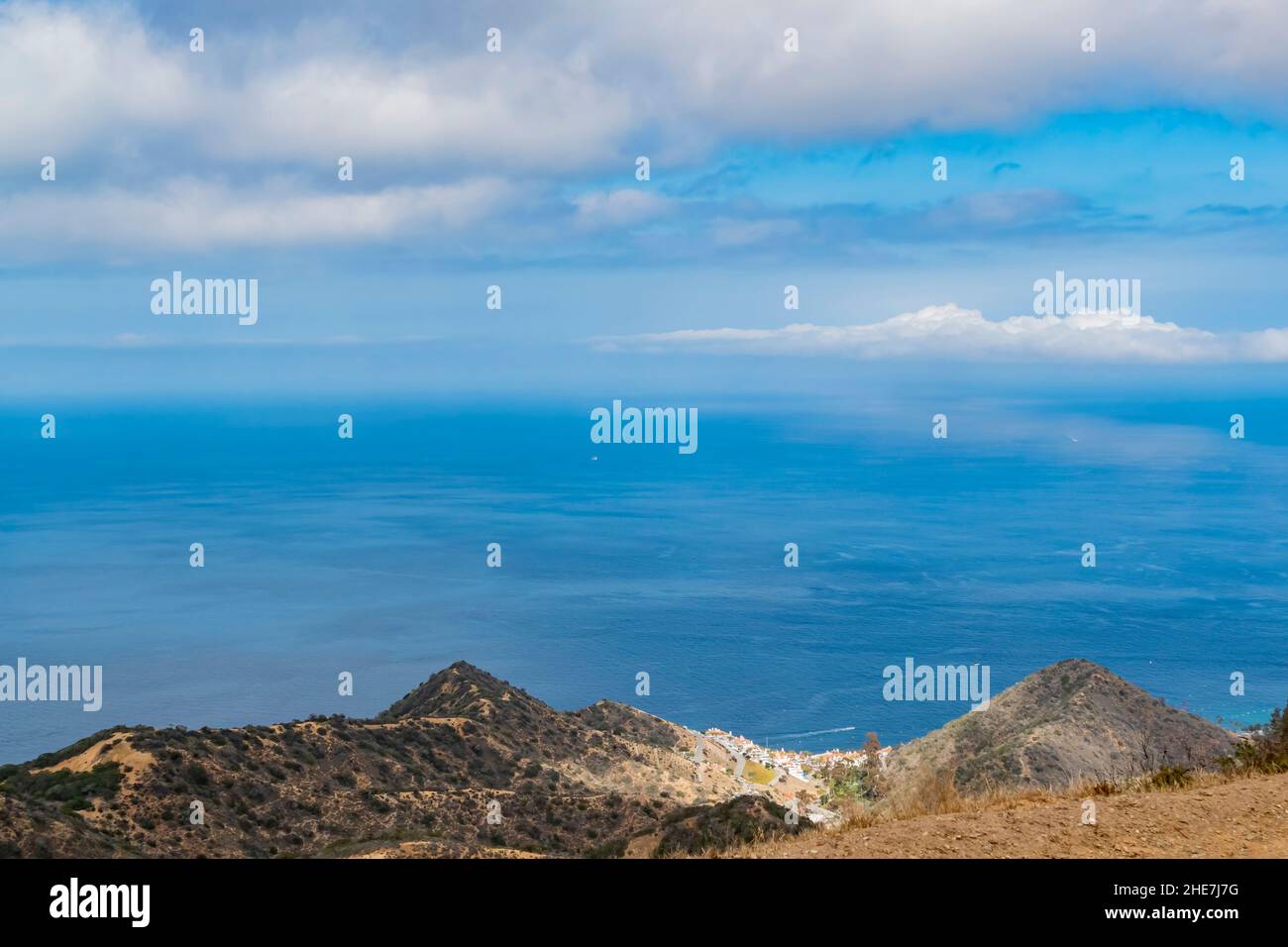 Mountain landscape of Catalina Island at California Stock Photo - Alamy