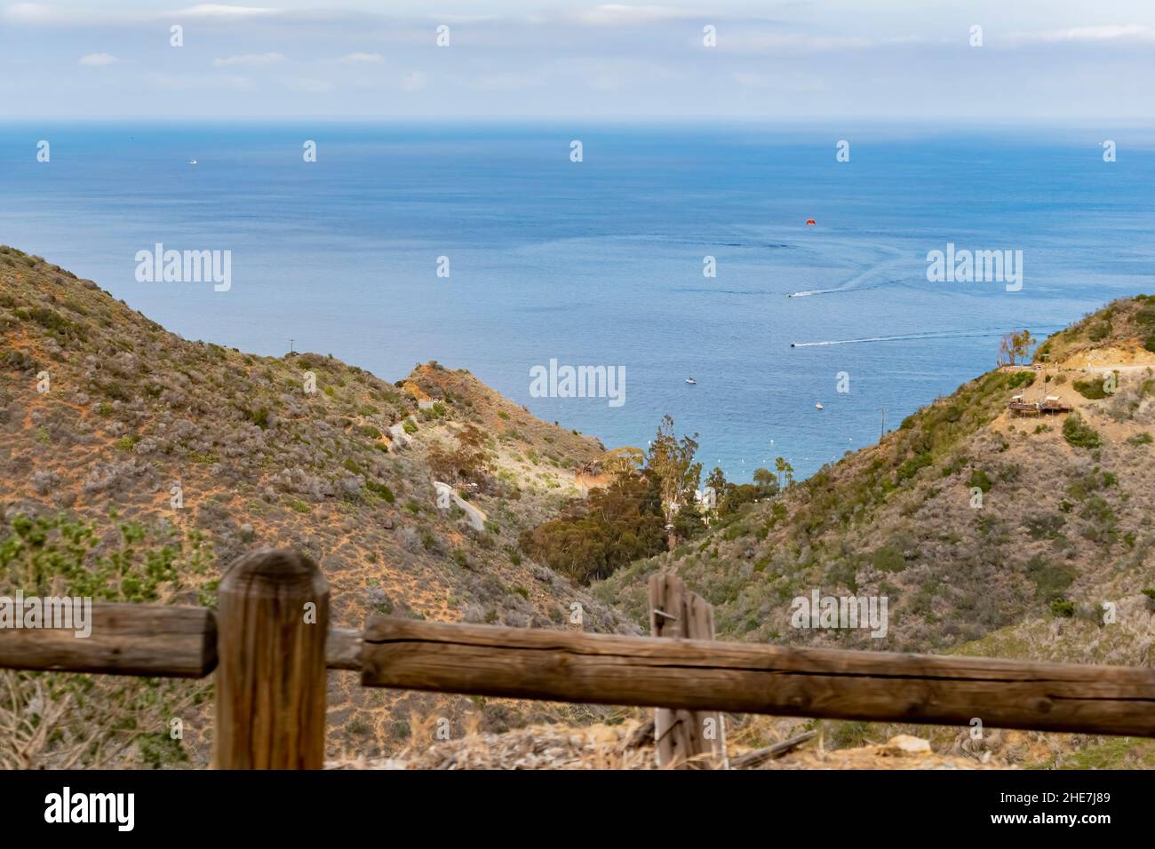 Mountain landscape of Catalina Island at California Stock Photo - Alamy