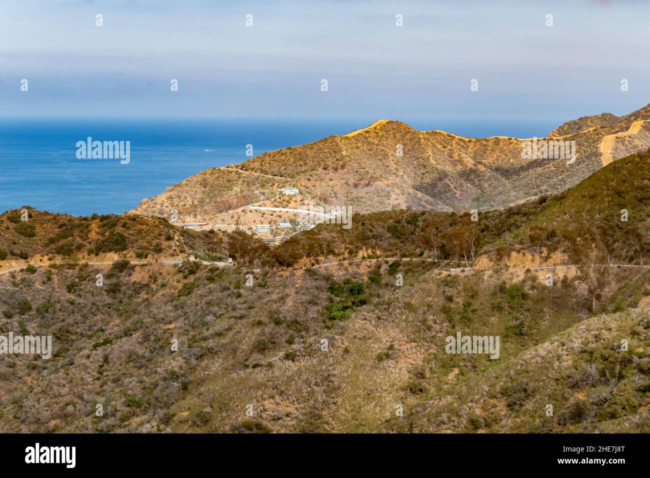 Mountain landscape of Catalina Island at California Stock Photo - Alamy