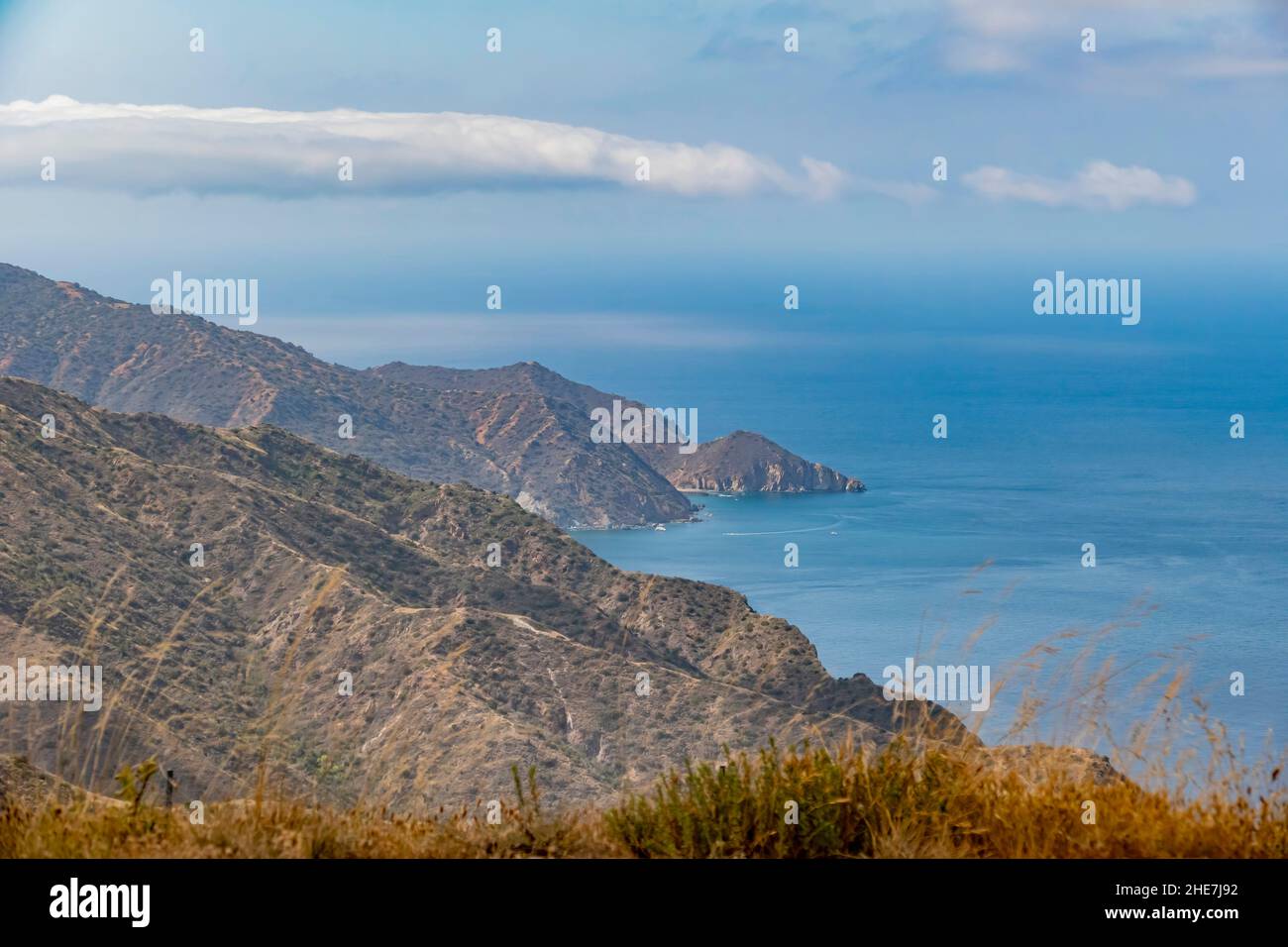 Mountain landscape of Catalina Island at California Stock Photo - Alamy