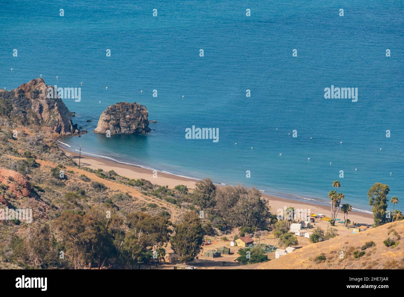 Mountain landscape of Catalina Island at California Stock Photo - Alamy