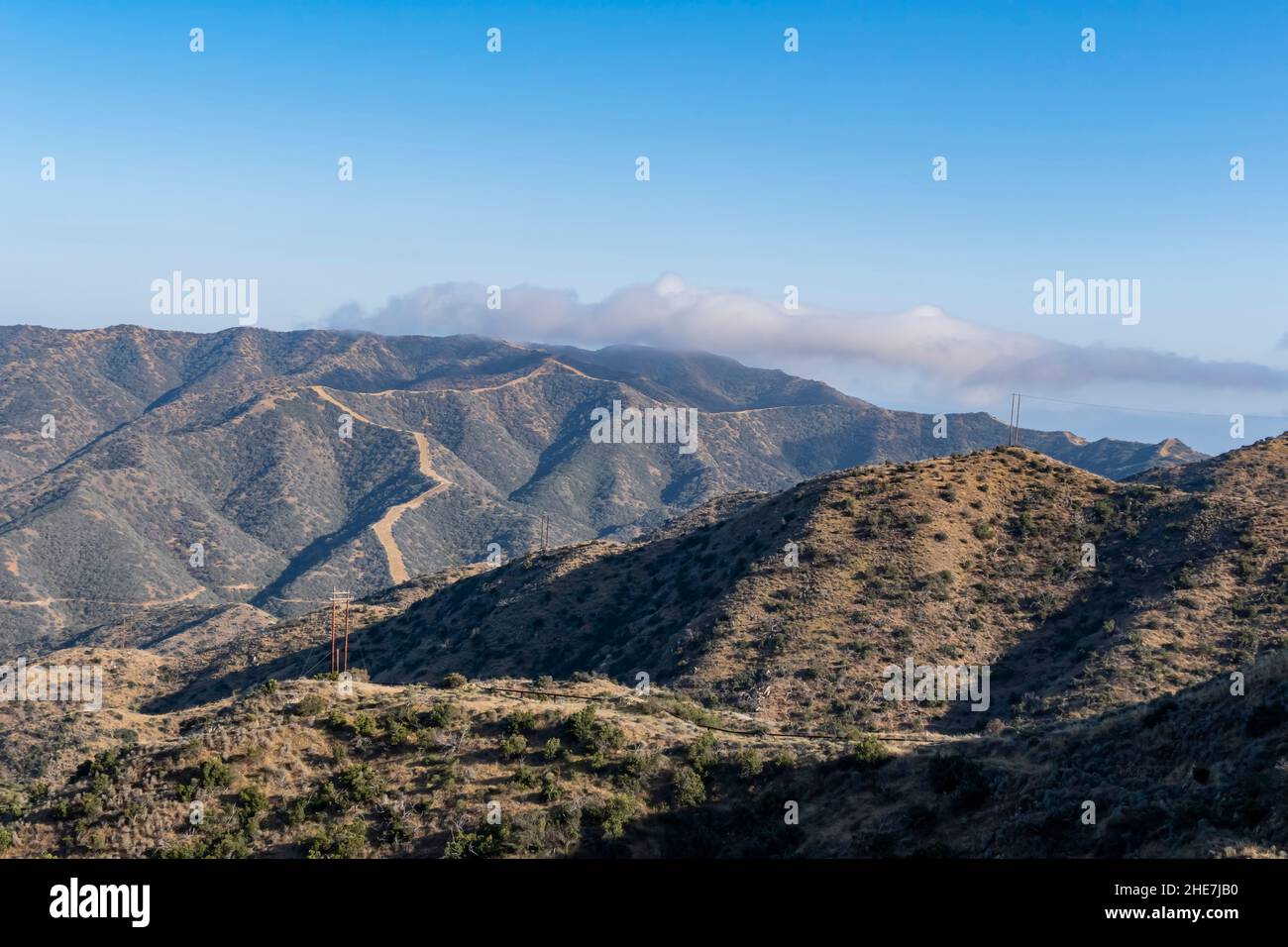 Mountain landscape of Catalina Island at California Stock Photo - Alamy