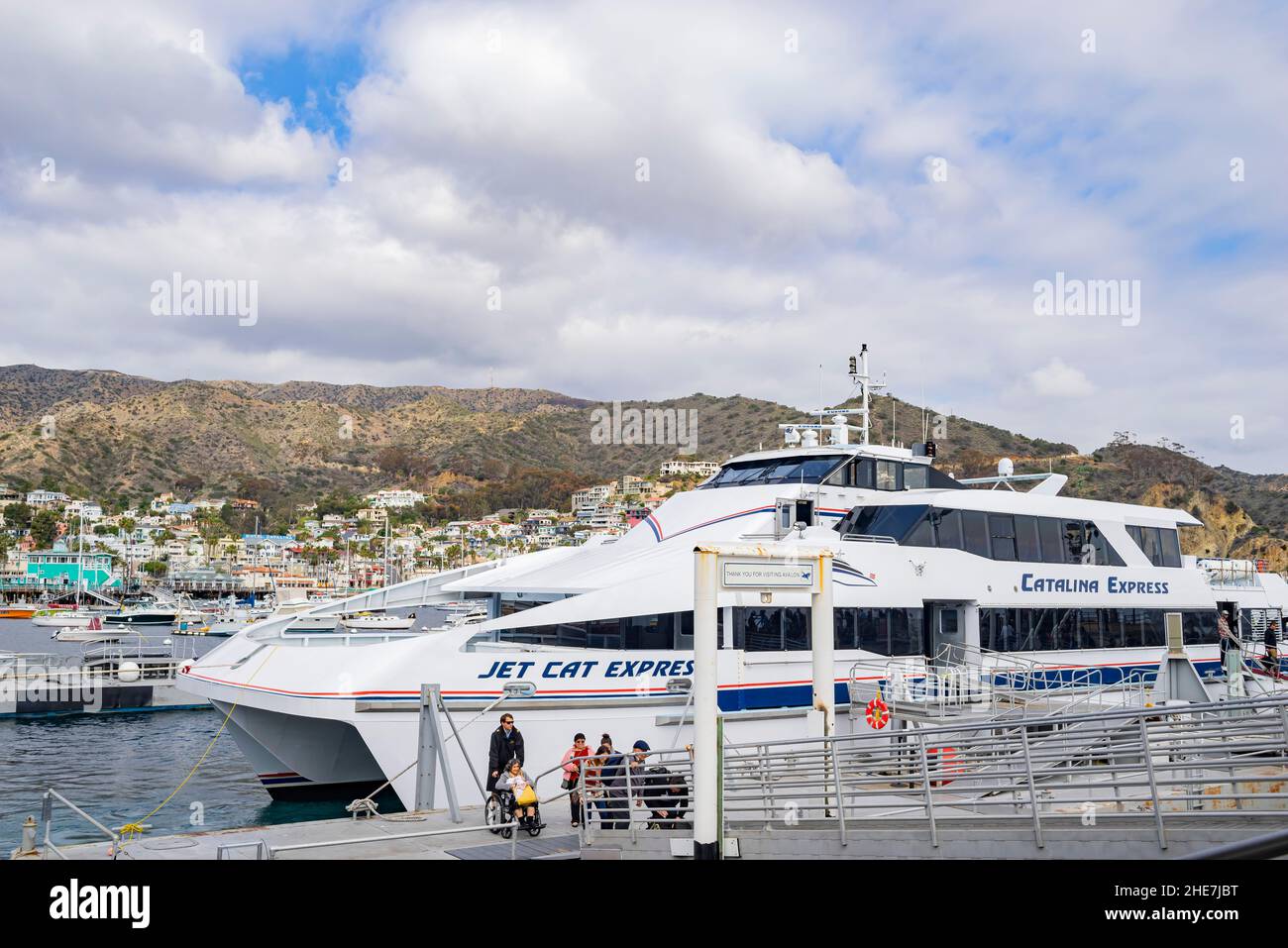 Los Angeles, MAY 15 2016 - Sunny view of The Catalina Express Stock ...