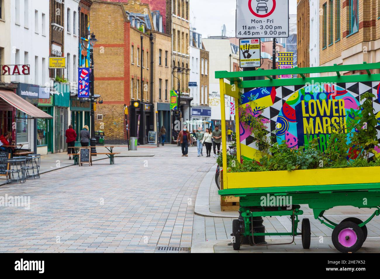 Lower marsh market, london, uk Stock Photo - Alamy