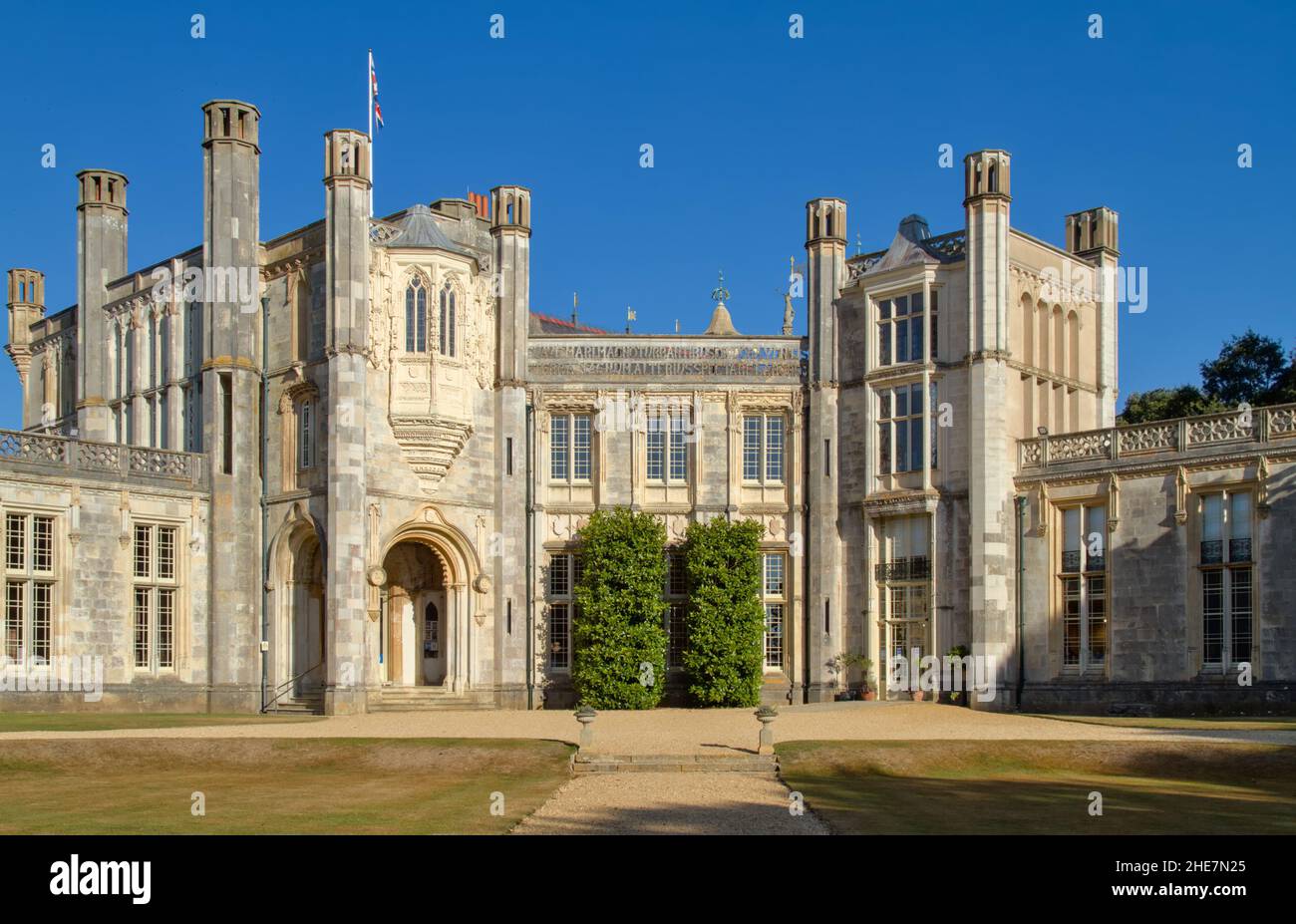 View Of The Back Of Grade 1 Listed Highcliffe Castle From The Grounds ...