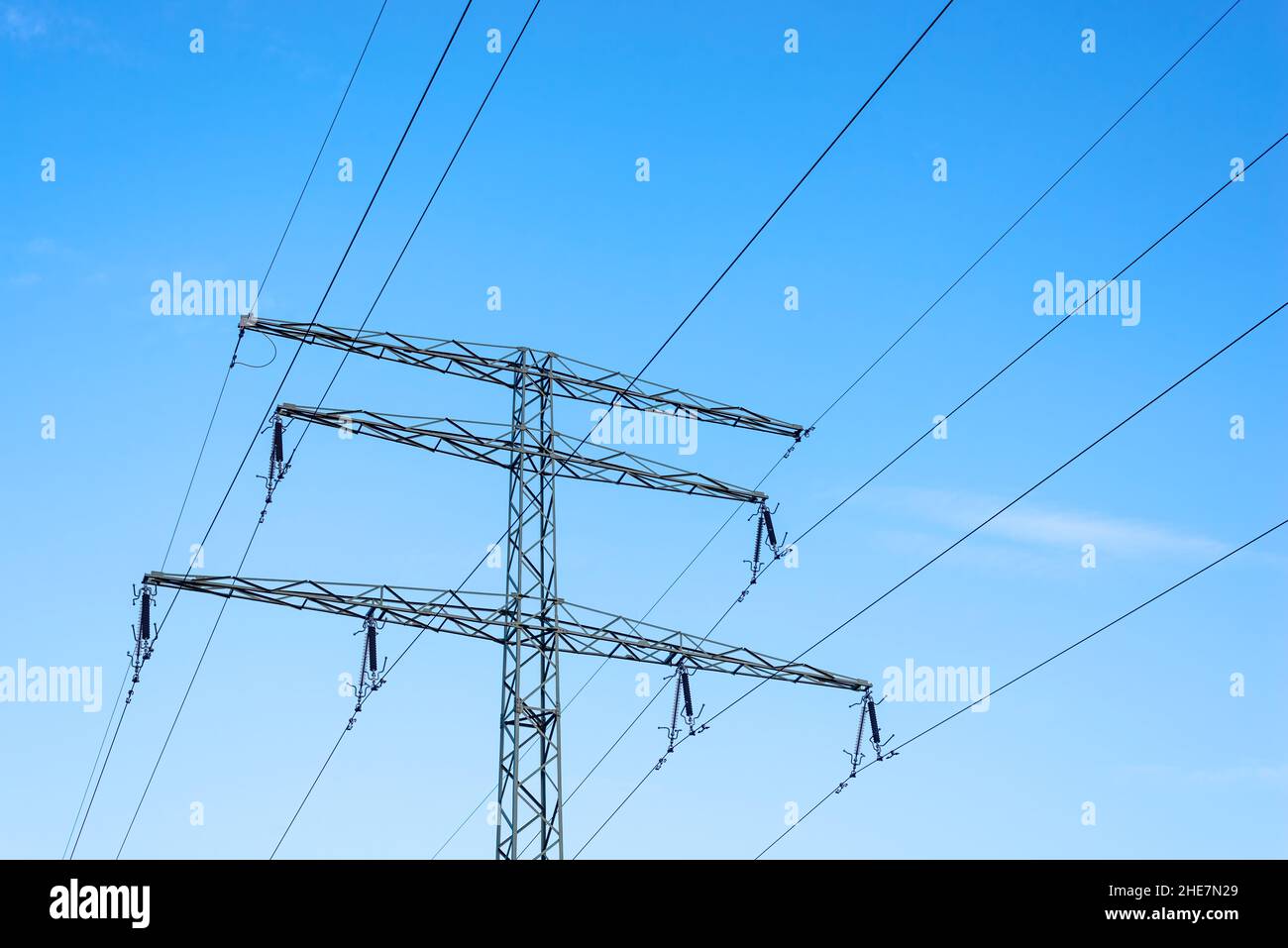 Medium voltage power line Stock Photo - Alamy