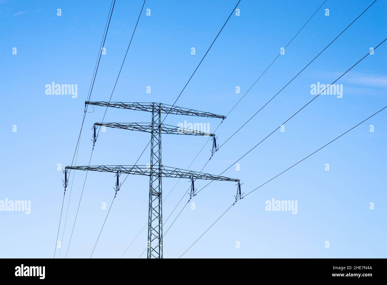 Medium voltage power line Stock Photo - Alamy