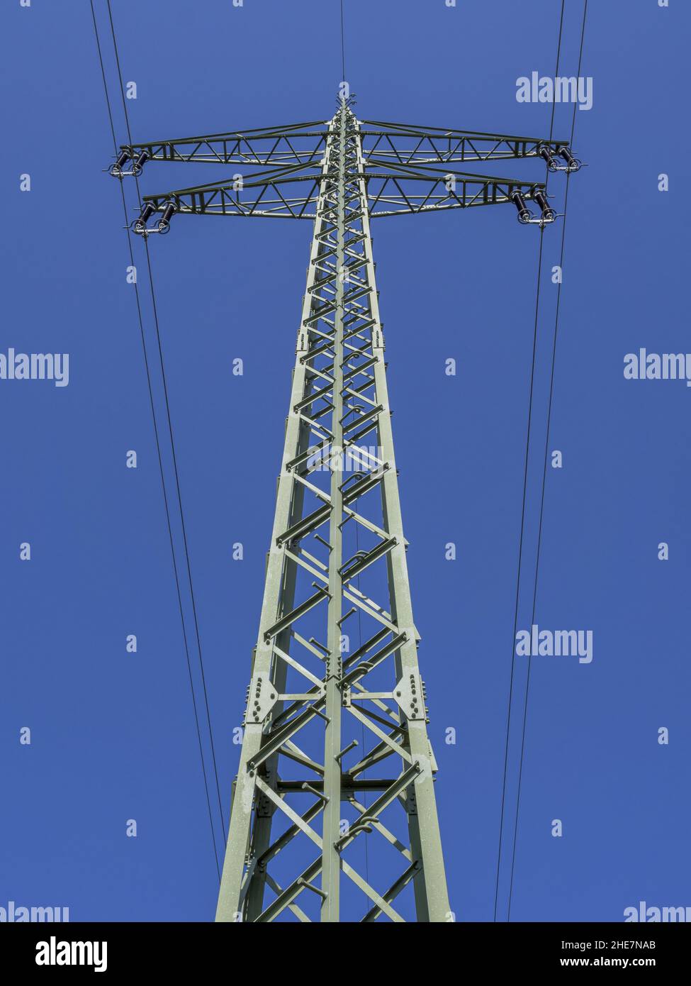 Electricity, power lines Stock Photo - Alamy