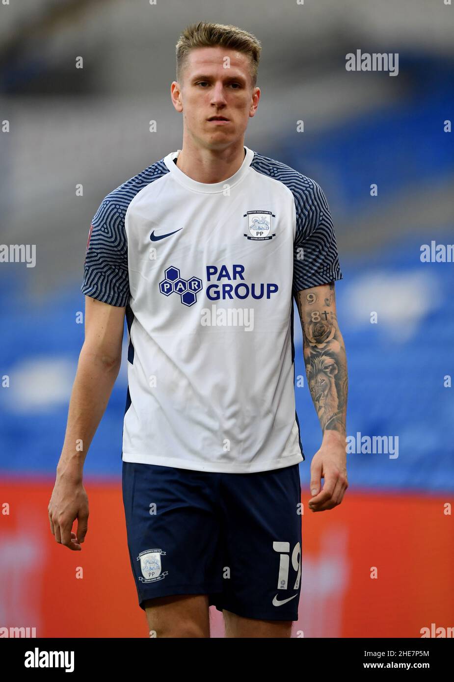 Preston North End's Emil Riis Jakobsen during the Emirates FA Cup third ...