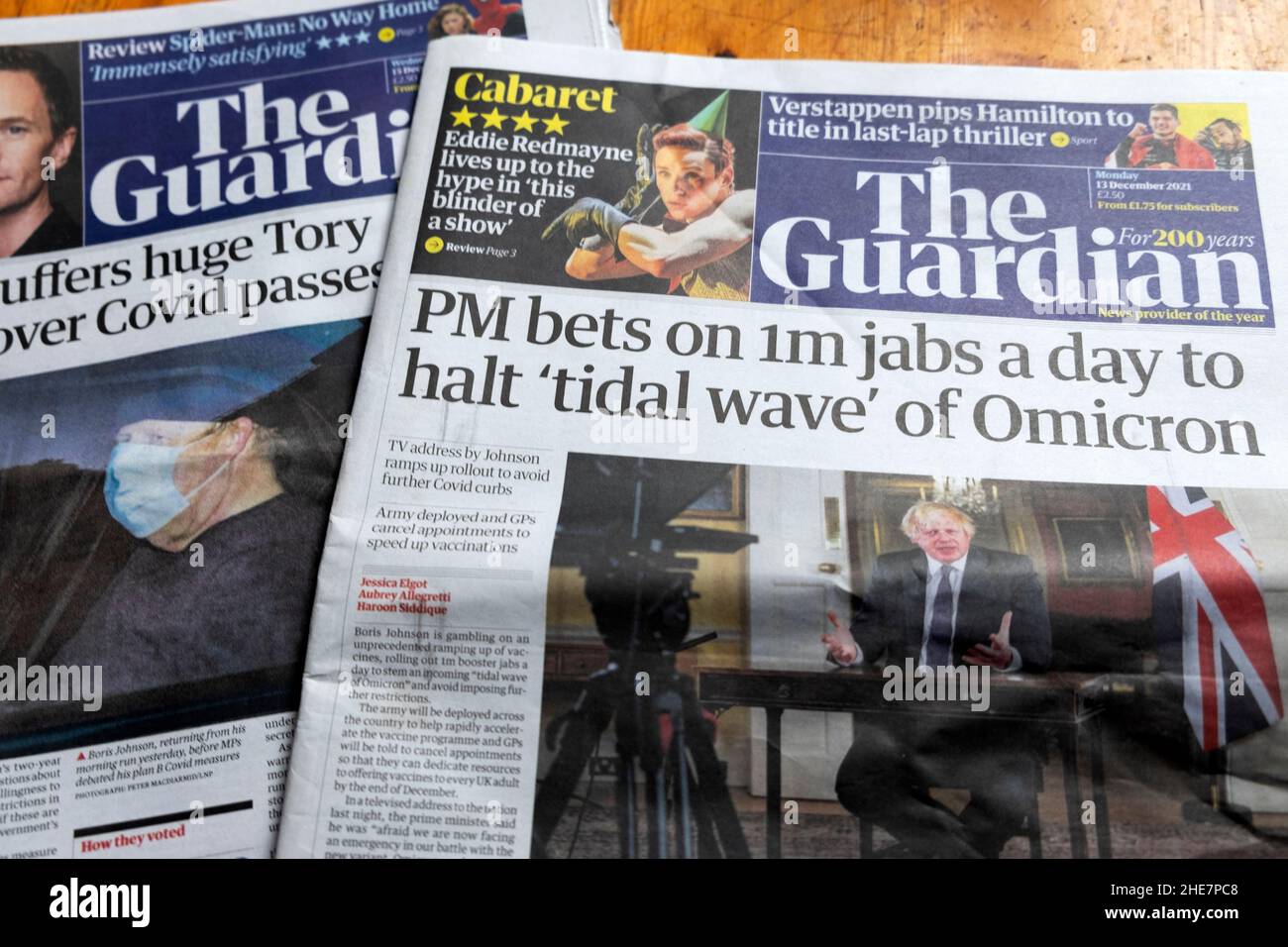 Boris johnson omicron variant hi-res stock photography and images - Alamy