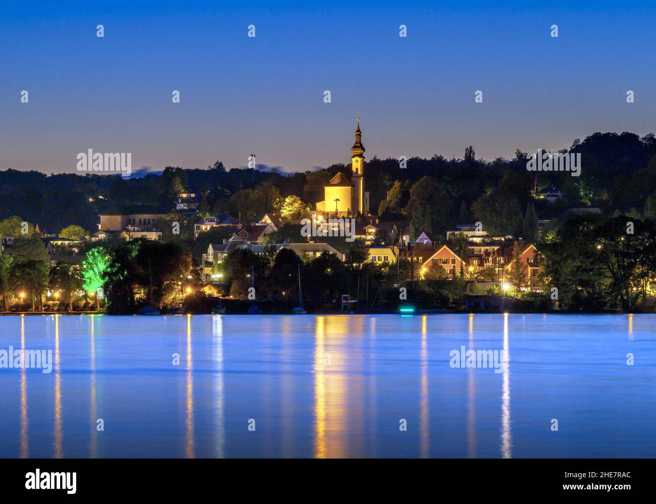 Night sky on Lake Starnberg, Bavaria, Germany Stock Photo - Alamy